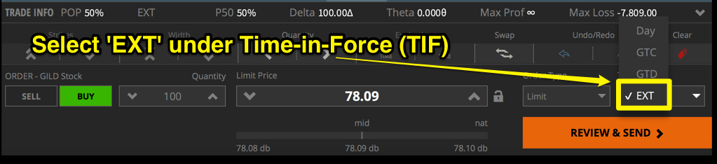 Pre-Market and After-Hours Orders (Extended Hours)