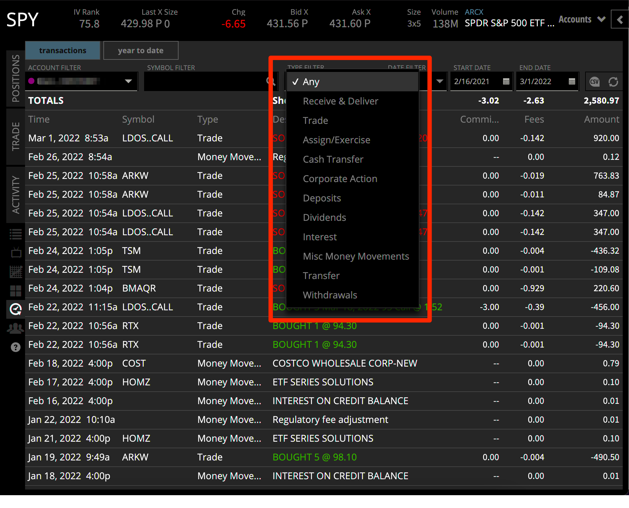 tastytrade Desktop Release Notes
