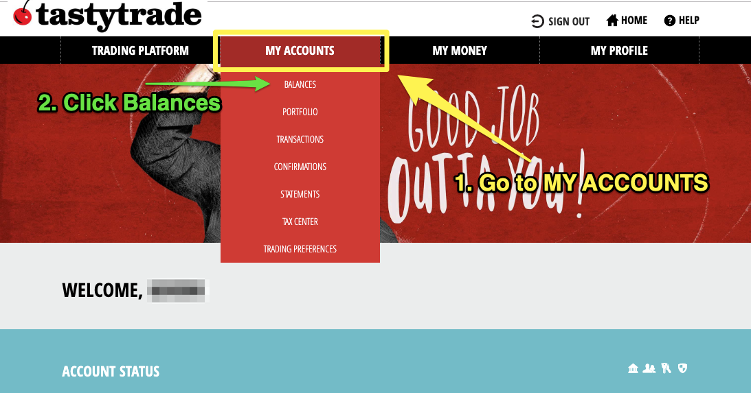 How to change the nickname of your tastytrade account