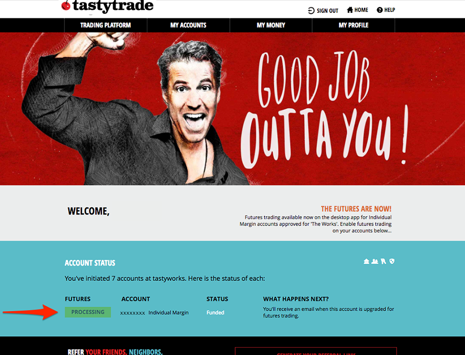 How to apply for futures trading in a margin account at tastytrade