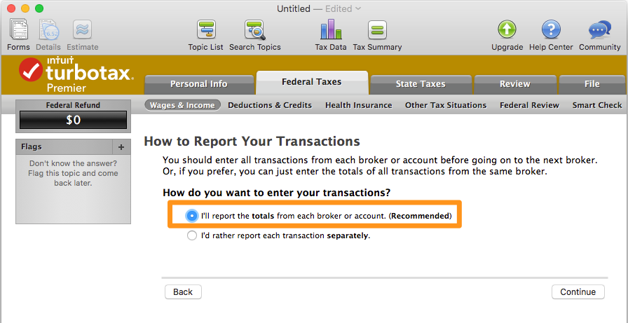 How to import tastytrade data into TurboTax