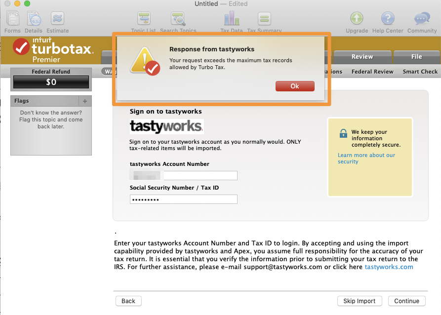 How to import tastytrade data into TurboTax