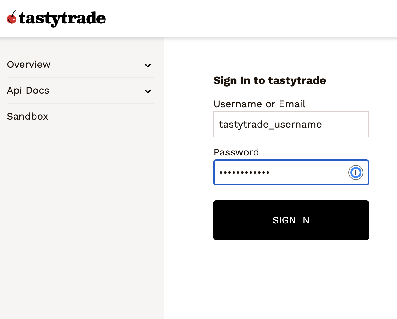 tastytrade Open API