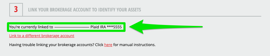 Online Account Transfer (Plaid ACATS)