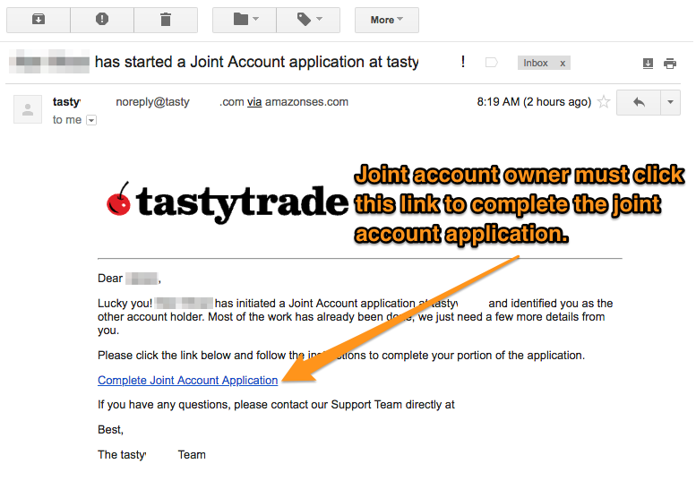 How to open a joint account at tastytrade