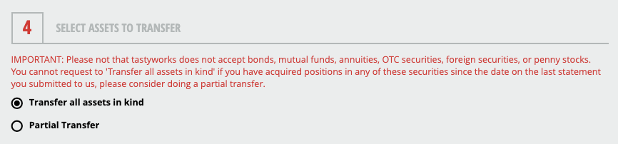 Online Account Transfer (Plaid ACATS)