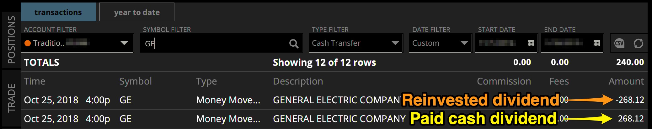 Enrolling in DRIP at tastytrade