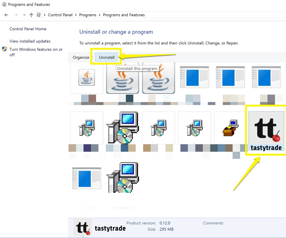 How to Download and Install, or Uninstall, the tastytrade Desktop Platform
