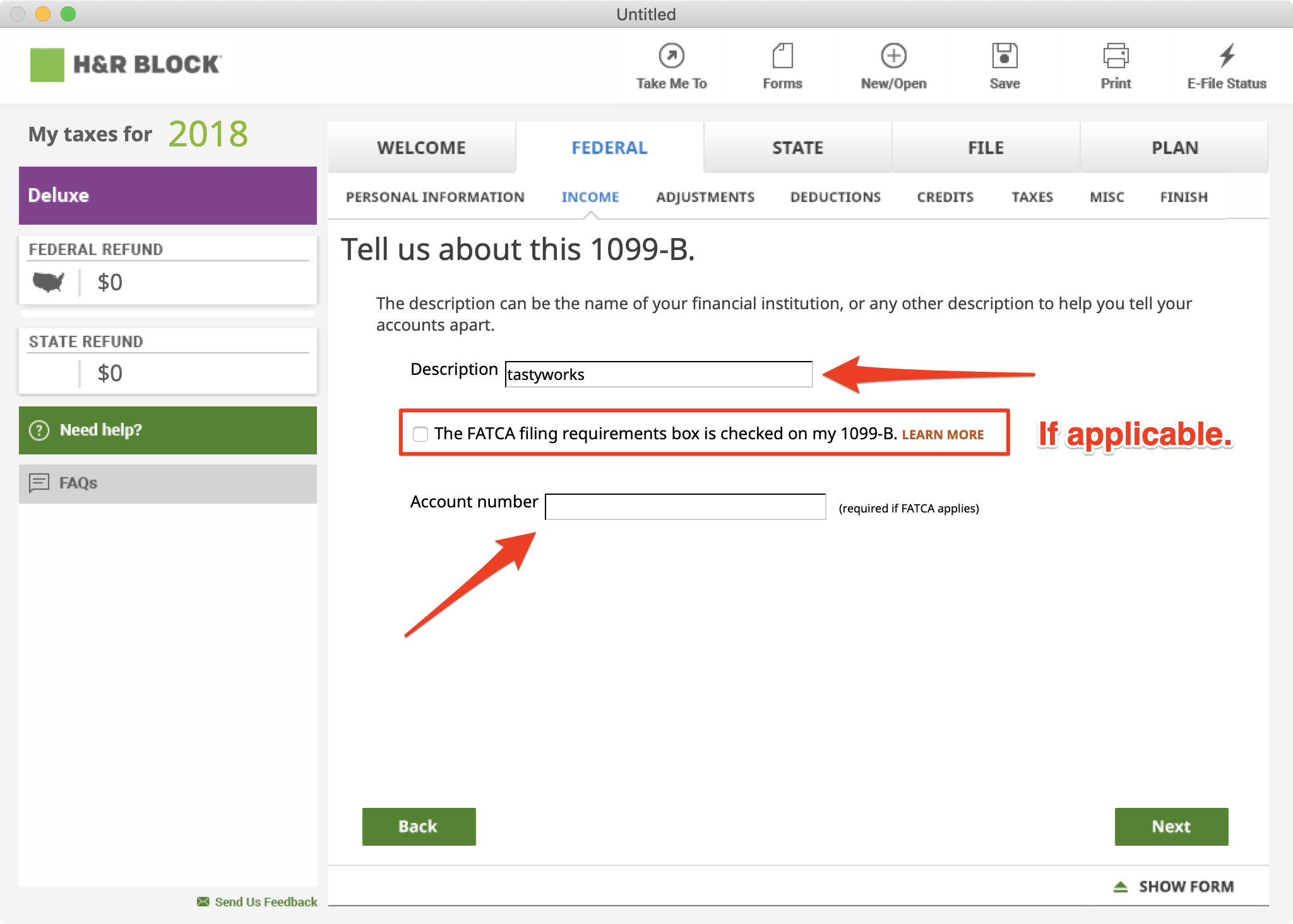 How to import tastytrade tax data into H&R Block.