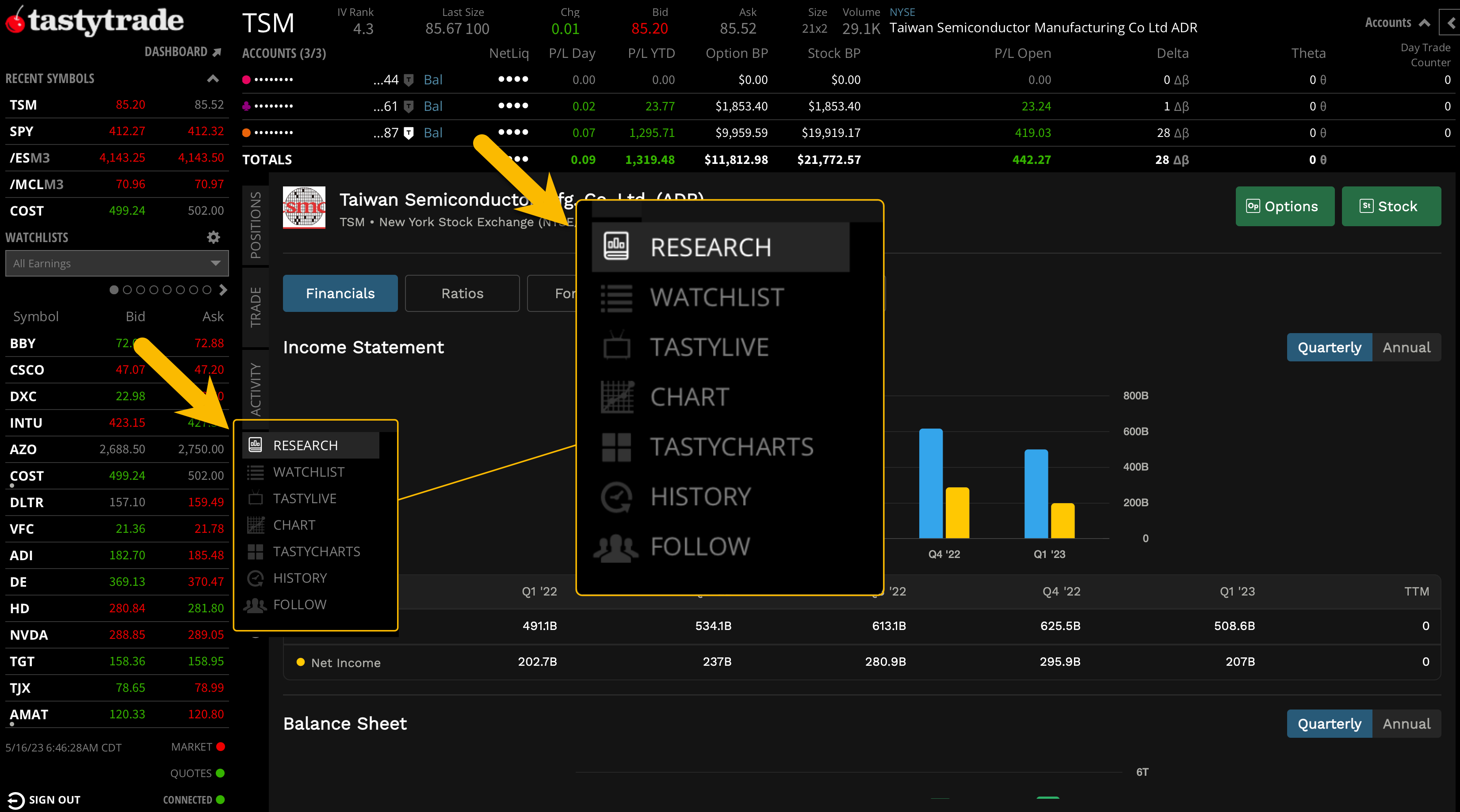 tastytrade Desktop Release Notes