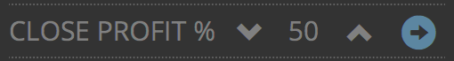 Close at Profit Percent Order (% of Max Profit)