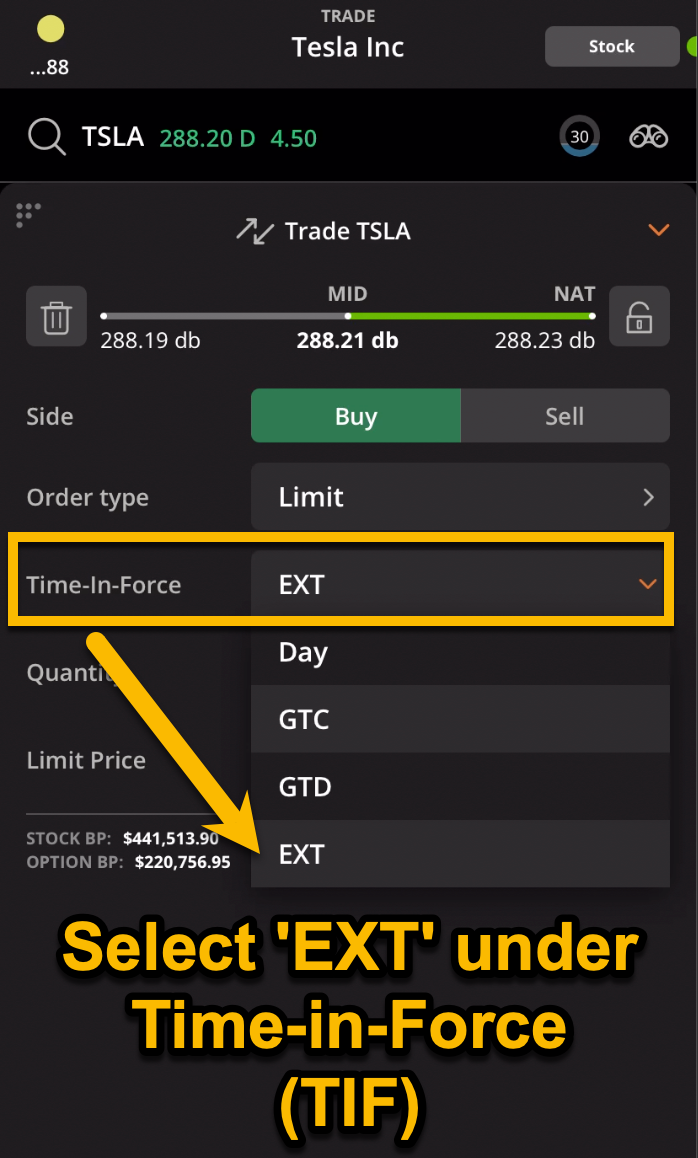 Pre-Market and After-Hours Orders (Extended Hours)