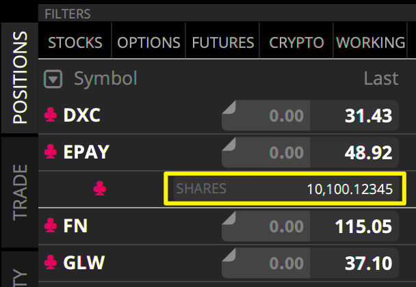 Fractional Shares Trading