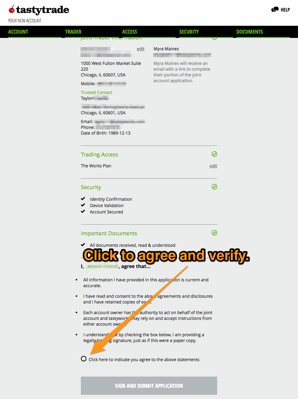 How to open a joint account at tastytrade